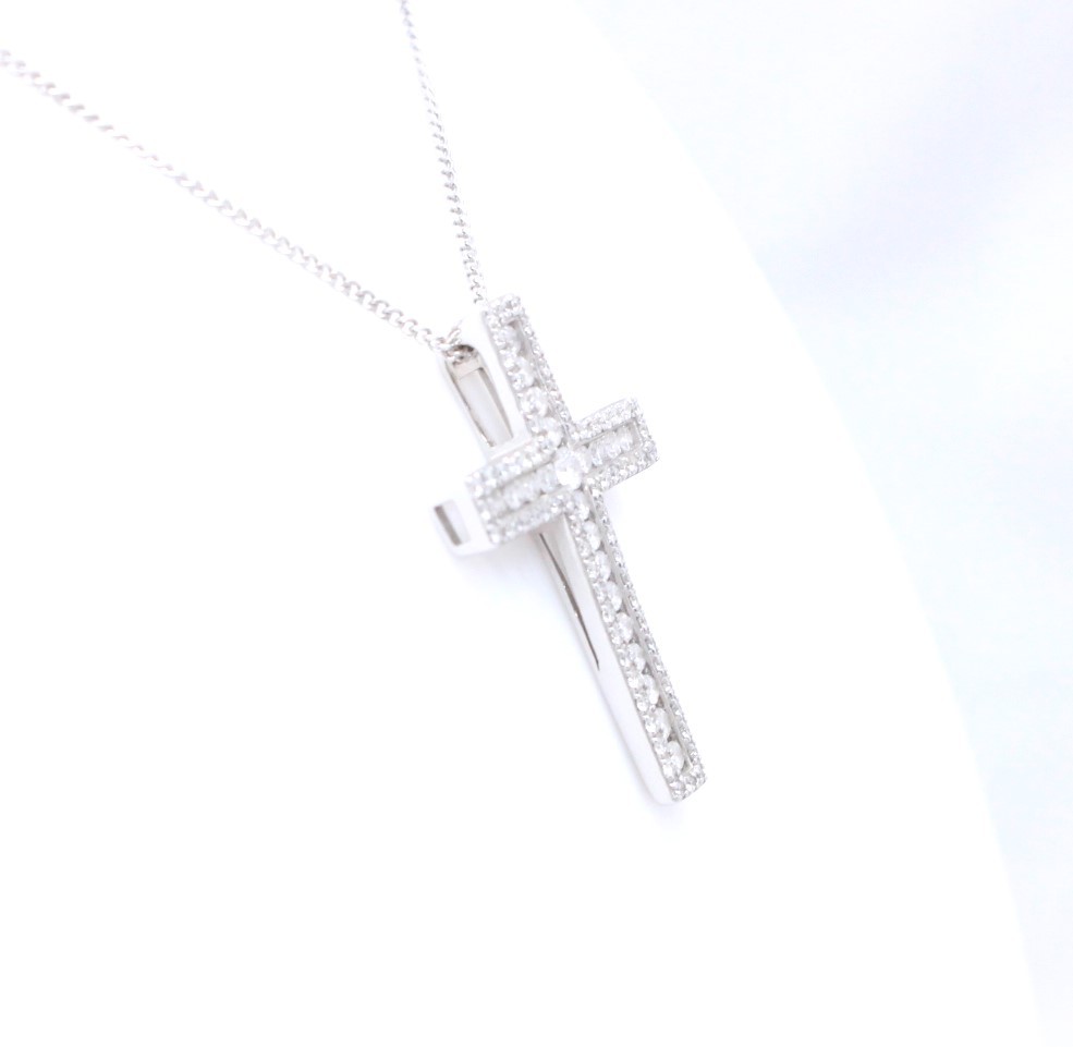 Diamond set cross – Russell Lane Jewellers